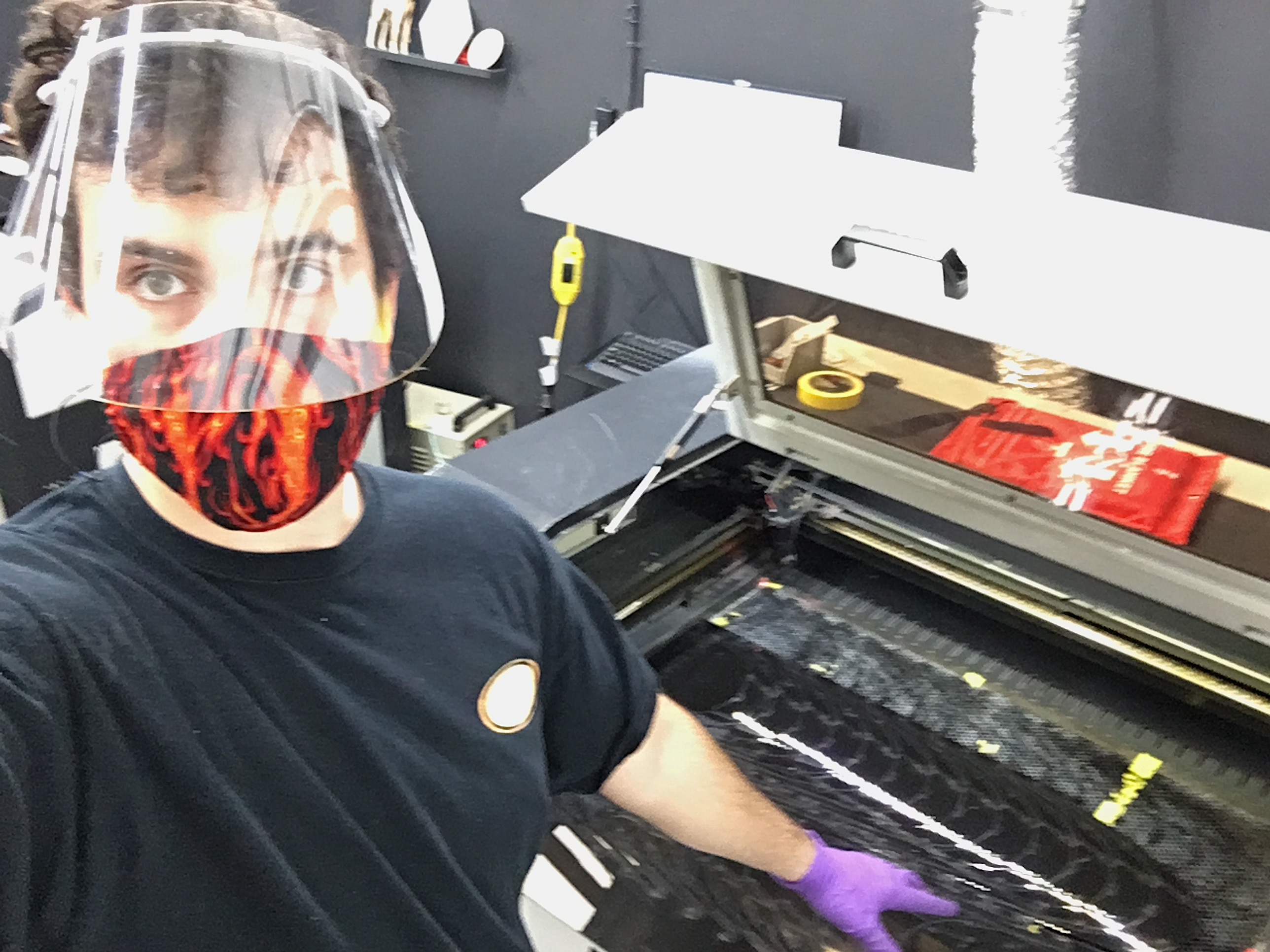 Matt Scheuer ’16 laser-cutting face shields for health workers at ...