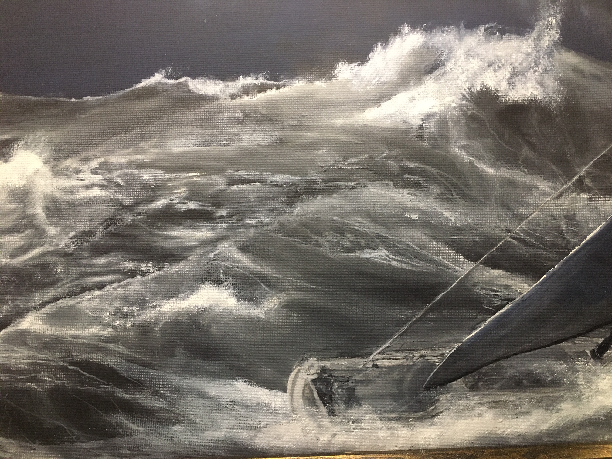 Dramatic ocean paintings by N.H. artist Ted Johnson on display at ...