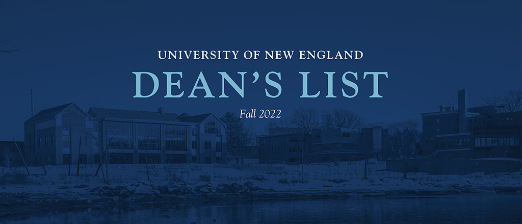 UNE announces Fall 2022 Dean's List