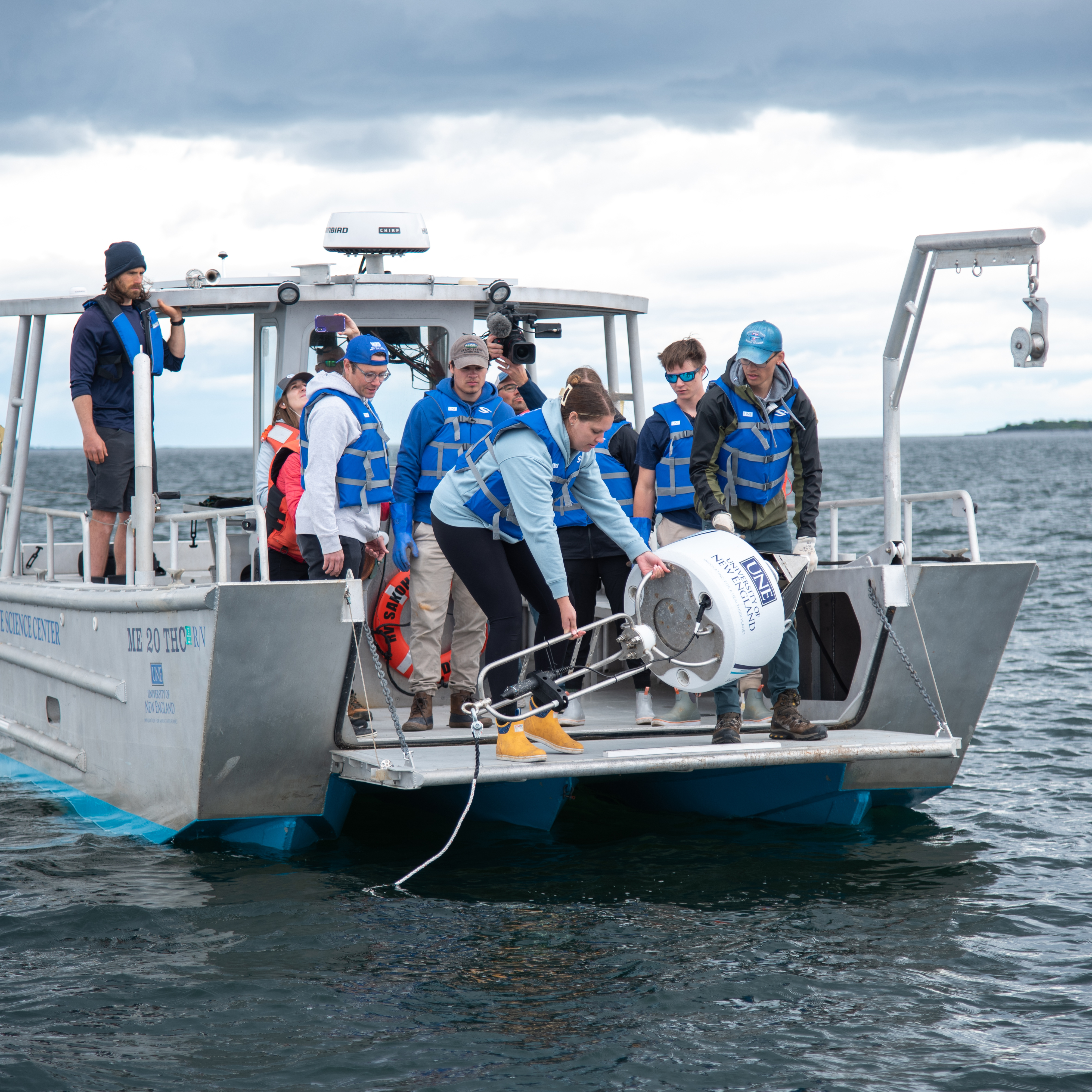 UNE researchers deploy second real-time shark detection buoy in Maine ...