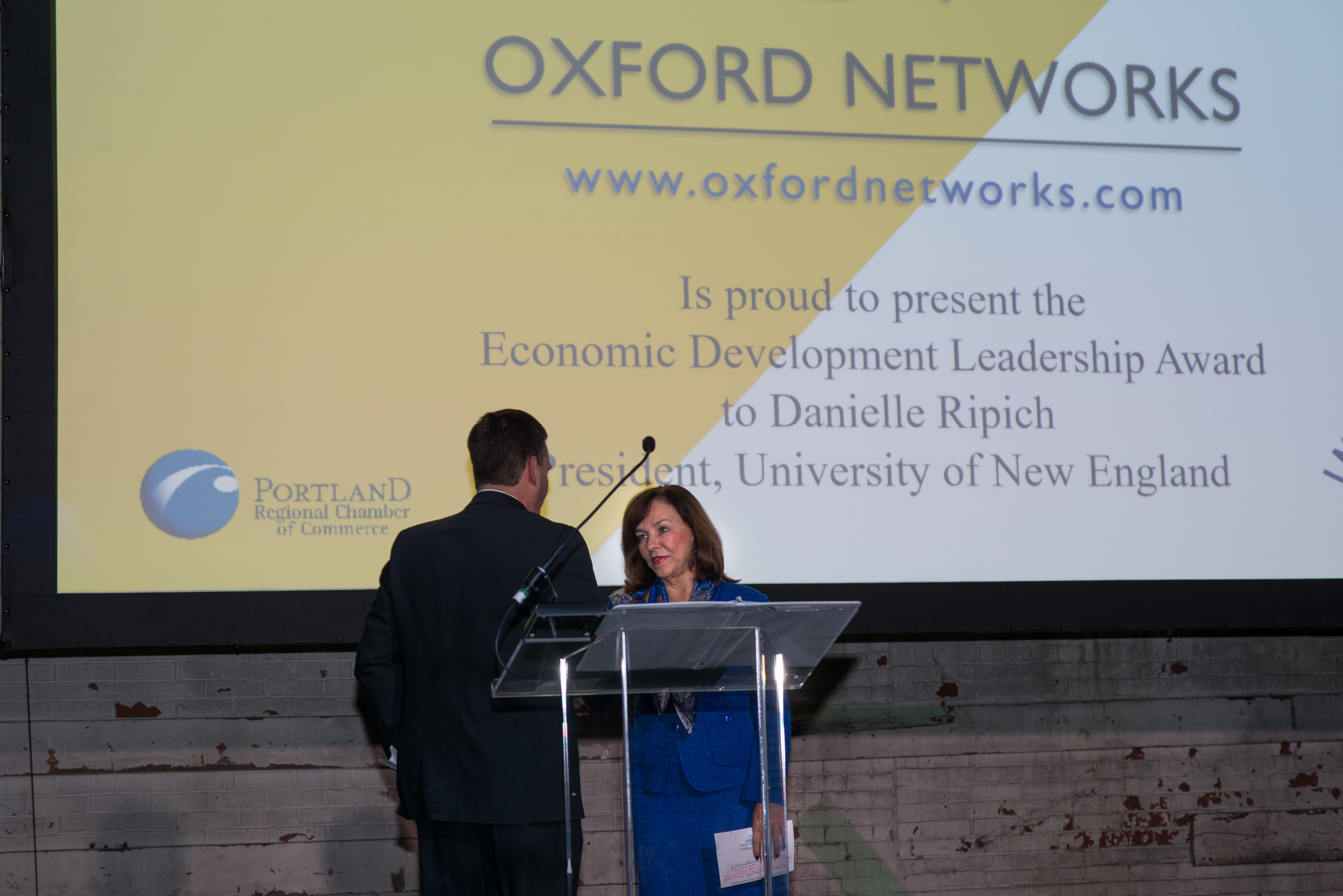 UNE President Danielle Ripich receives Portland Chamber’s Economic ...
