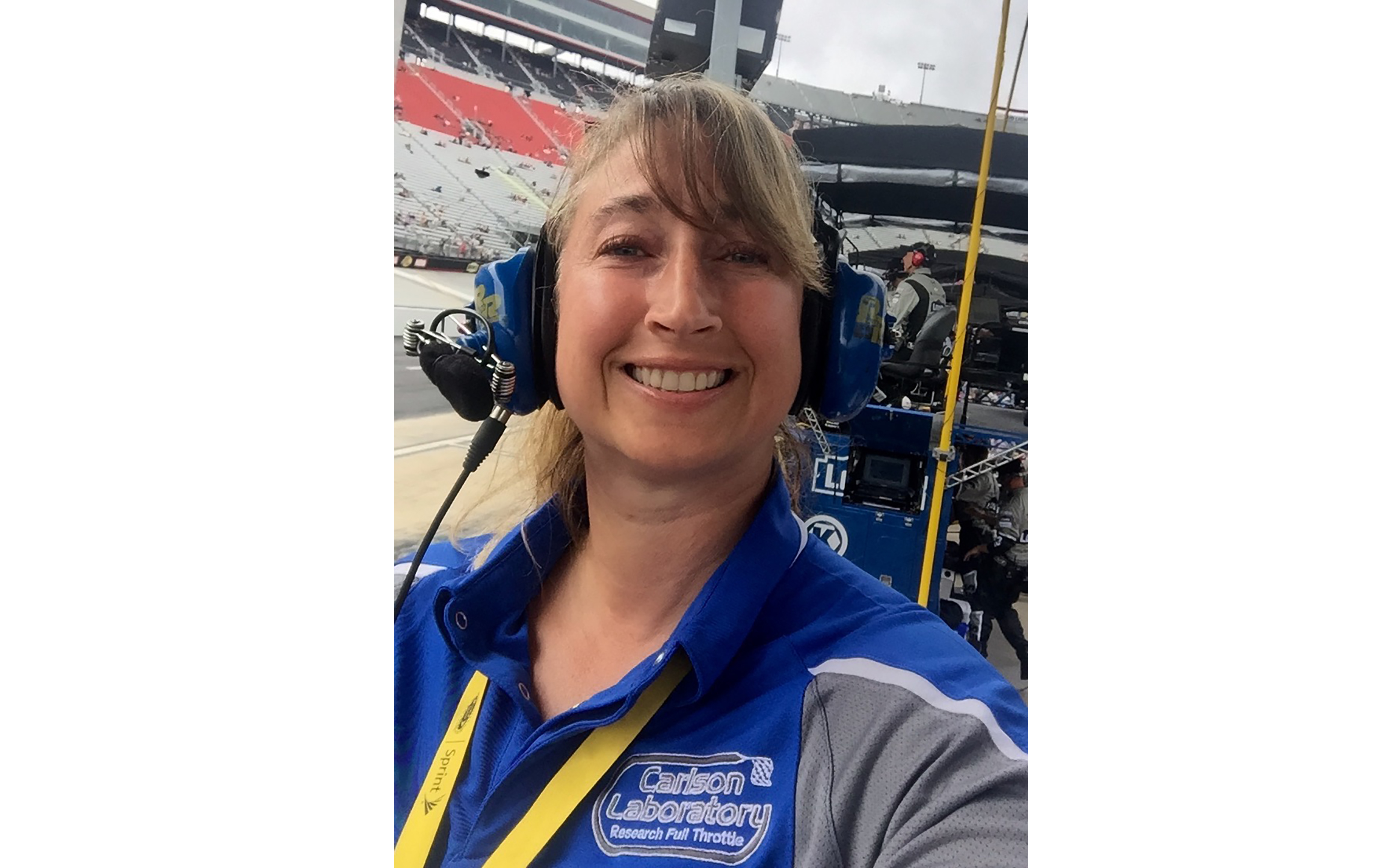 UNE associate professor conducts research with NASCAR driver