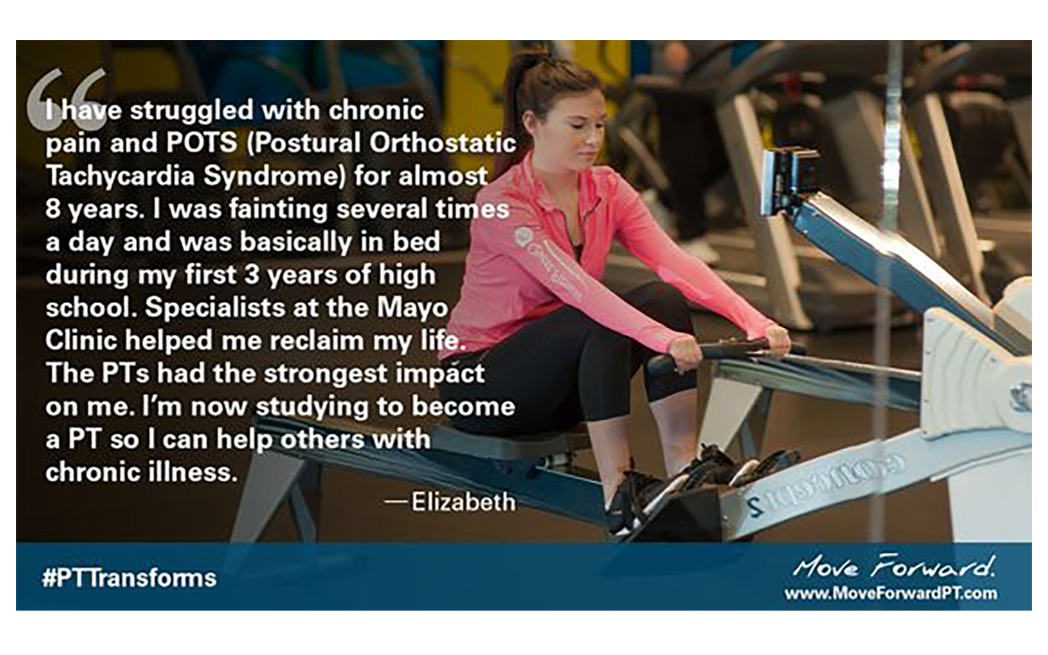 UNE student shares inspiring story for national physical therapy campaign